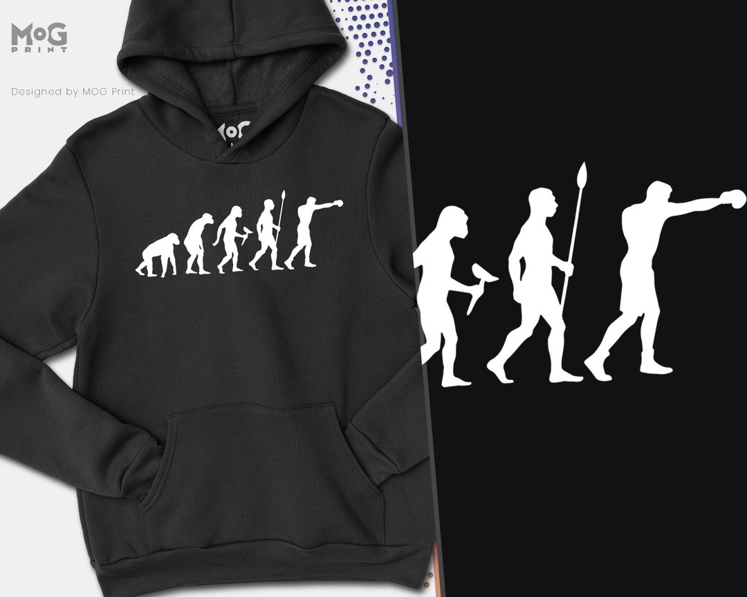 Boxing Evolution Hoodie | Box Sport Gym Training Fighter Gift Jumper ...