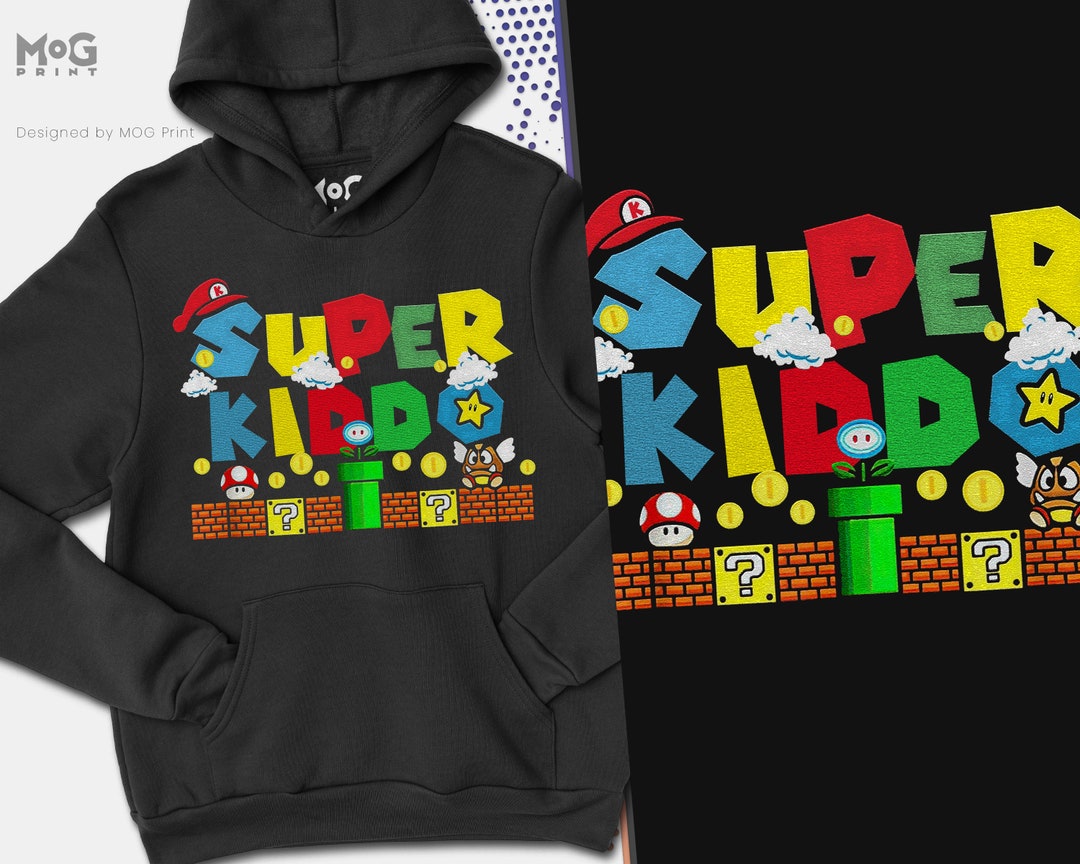 Super Kiddo Hoody Funny Father Son Daughter Xmas Top Gaming Kid Jumper ...