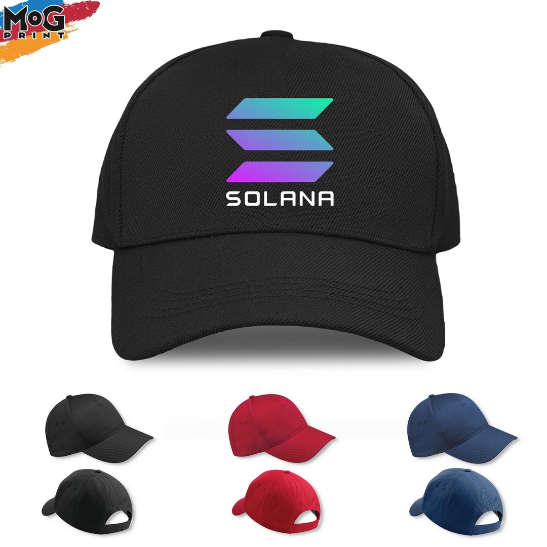 Solana Logo Baseball Cap | Sol Cryptocurrency Hat | Solana Investor ...