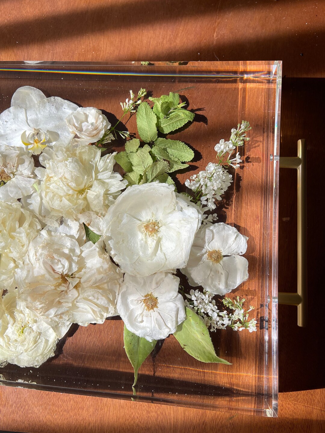 Custom Preserved Floral Tray- 12x16 Tray- Personalized Wedding, Bridal ...