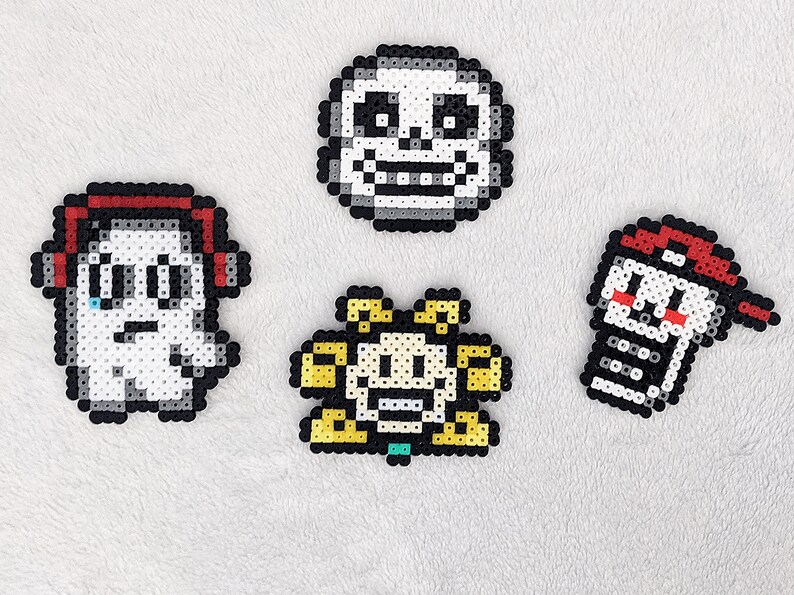Undertale 8 Bit Monsters Pixel Art Set - Bead Art - Gifts for Kids ...