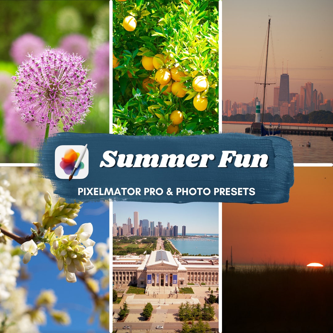 Summer Fun Pixelmator Pro and Photomator Presets (adjustments ...