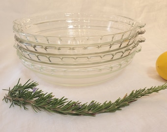 Vintage PYREX Pie Plate All Caps PYREX Scalloped Rim and Handles Pyrex ...