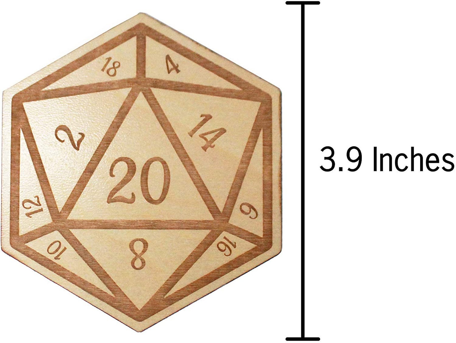 Gaming Coasters, D20, Fantasy Décor, Game Master Decorative Wood ...