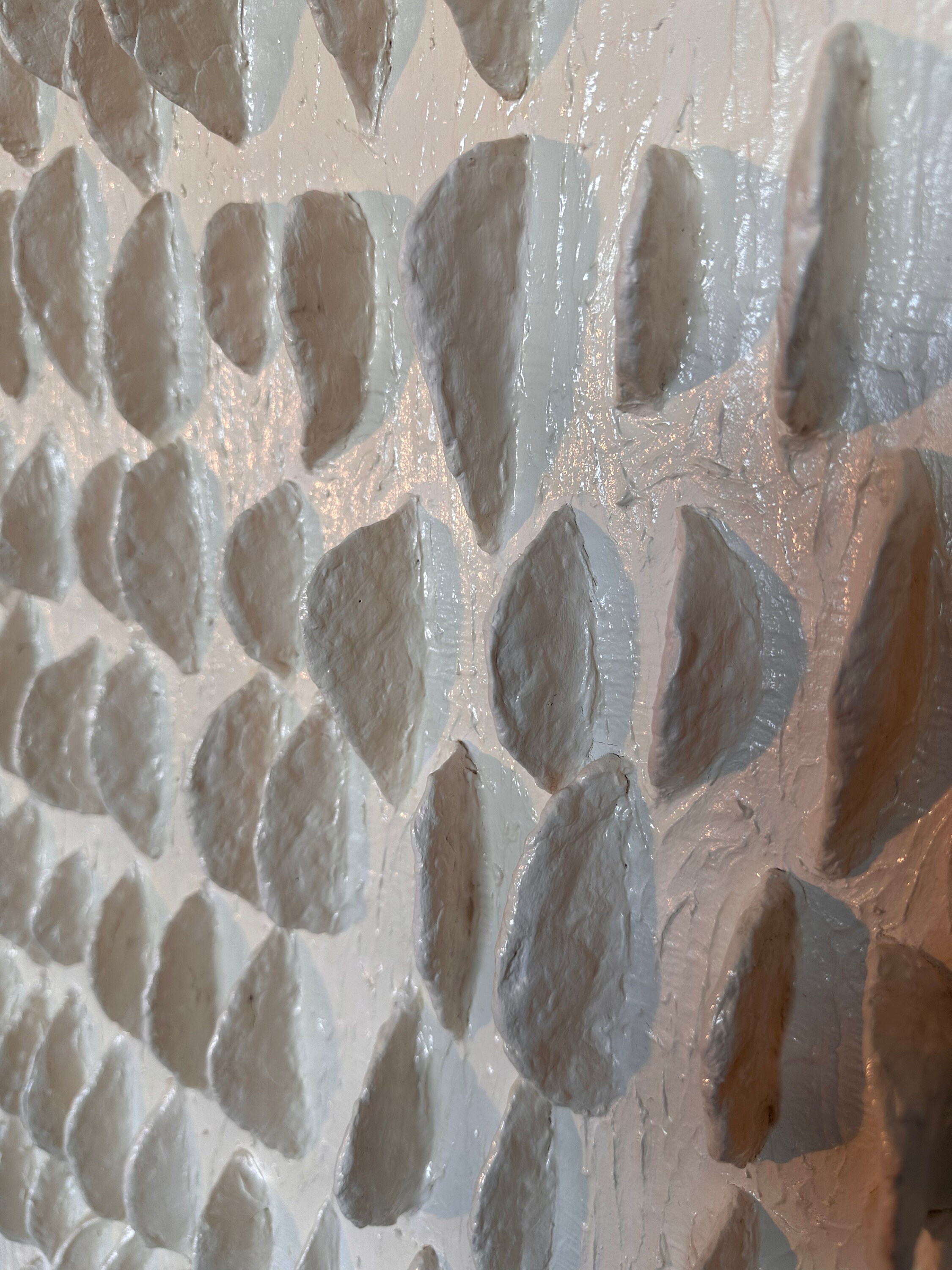 Textured Paper Mache Wall Art, Canvas Wall Art, Minimalist Wall Art ...