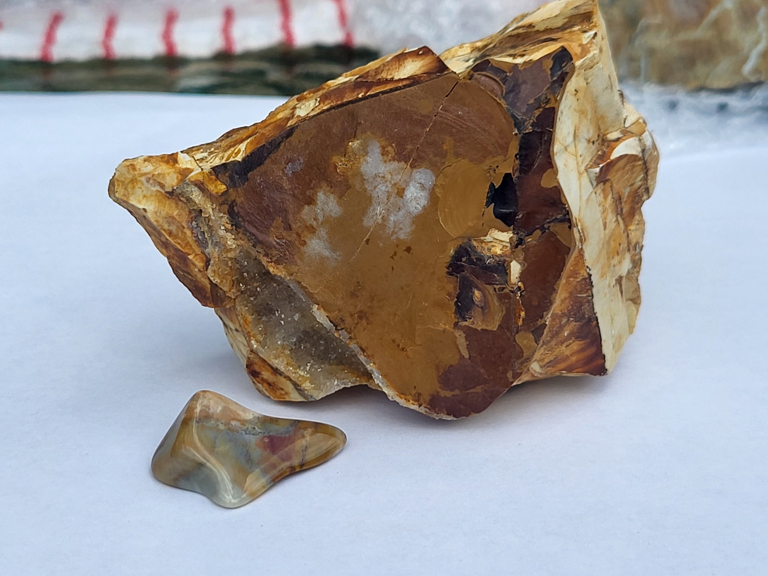 Ohio Rainbow Flint Crystals Druzy Display Statement Piece Him Her ...