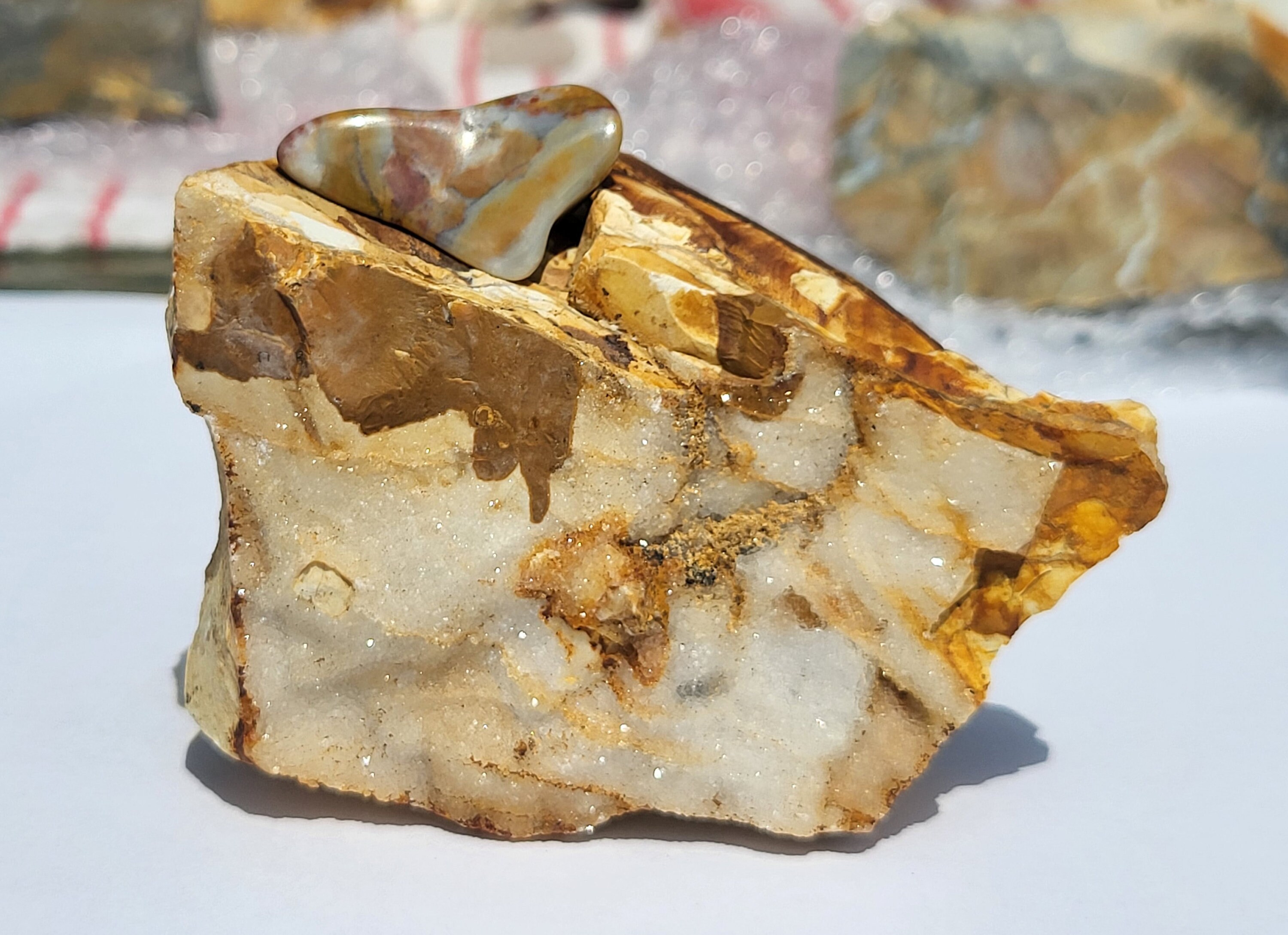 Ohio Rainbow Flint Crystals Druzy Display Statement Piece Him Her ...