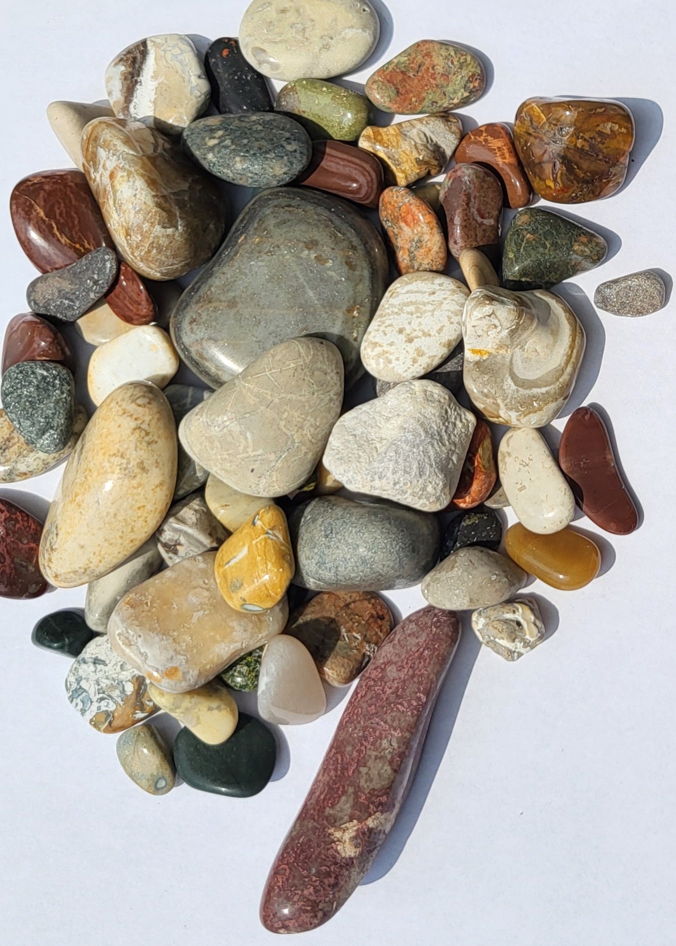 Random Selection, One Pound Polished Lake Superior Stones One Lake ...