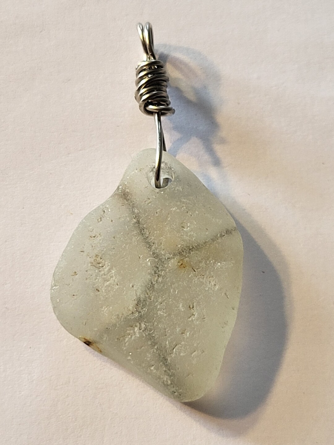 2 Chains, Safety Glass, Surf Tumbled Lake Erie Tumbled Safety Glass ...