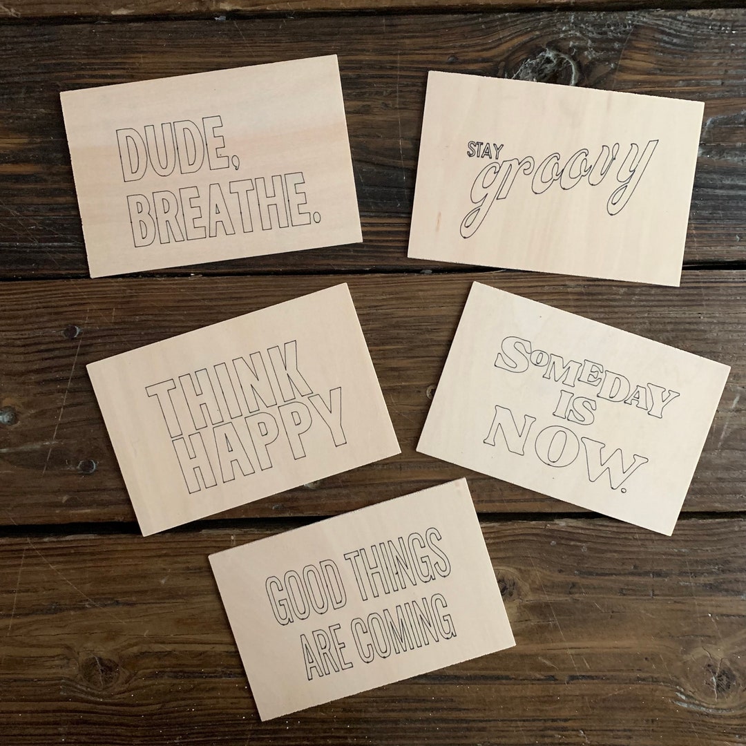 SAY | Affirmation Cards, Quote Cards, Adult Coloring, Desk Decor ...