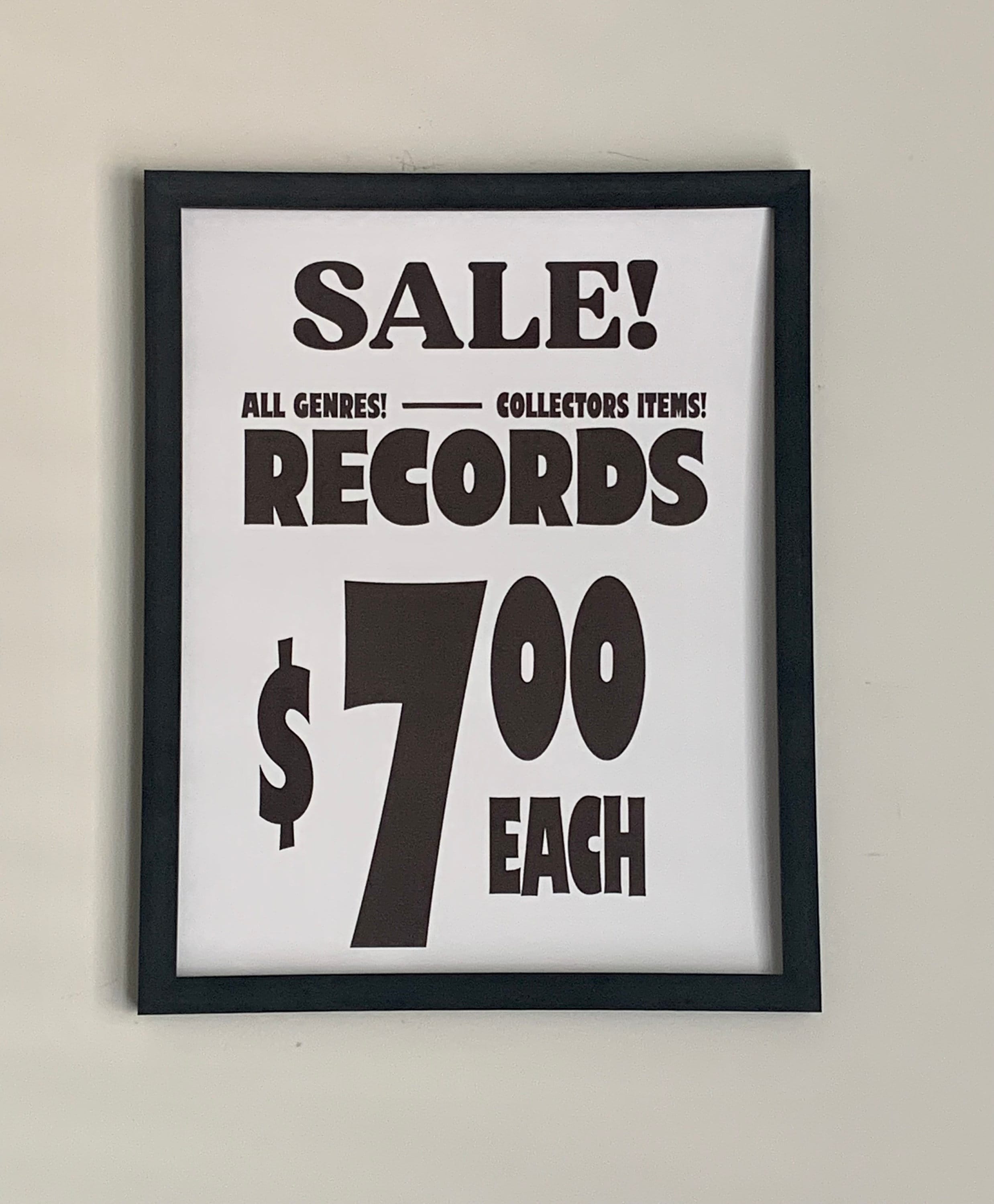 Record Store Poster, Art Prints, Prints, Typography, 11x14, 5x7, Dorm ...