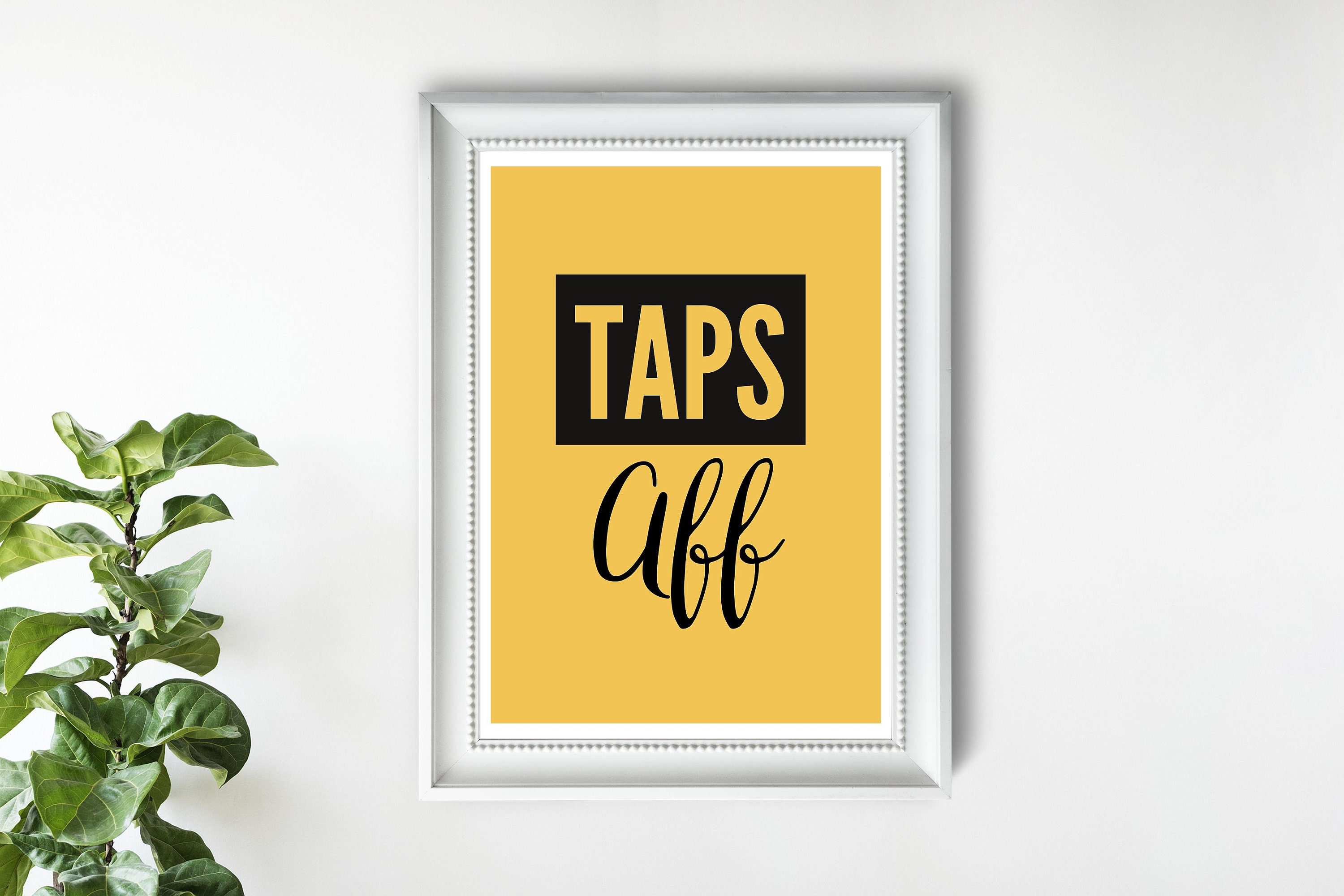 Taps Aff Poster Colourful Scottish Slang Poster High - Etsy