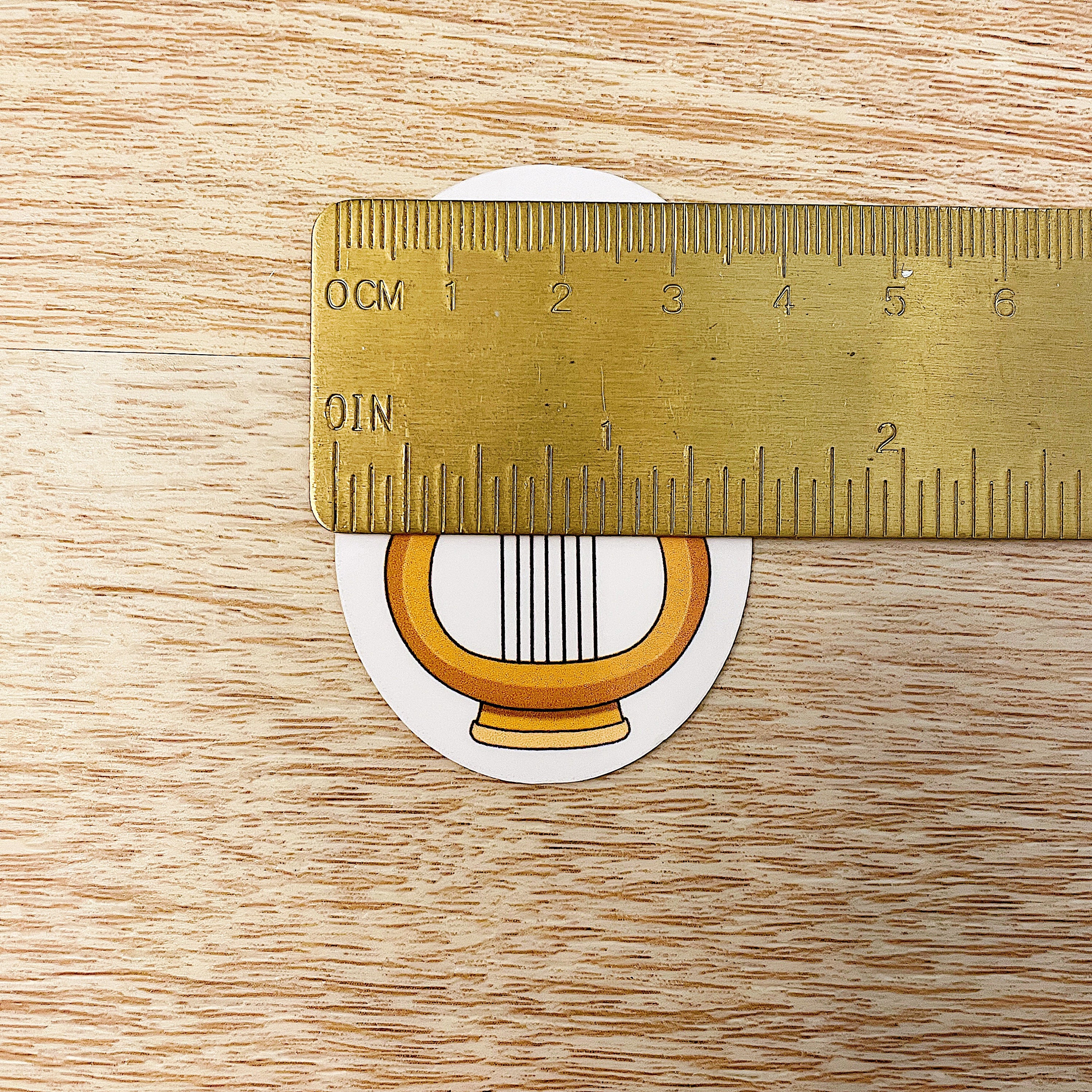Lyre Sticker, Music Teacher Sticker, Sticker for Music Teacher, Music ...