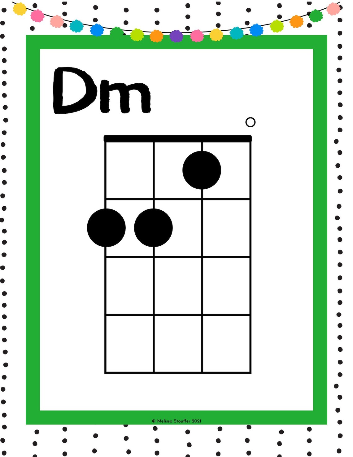 Festive Ukulele Chord Posters Music Classroom Decor - Etsy