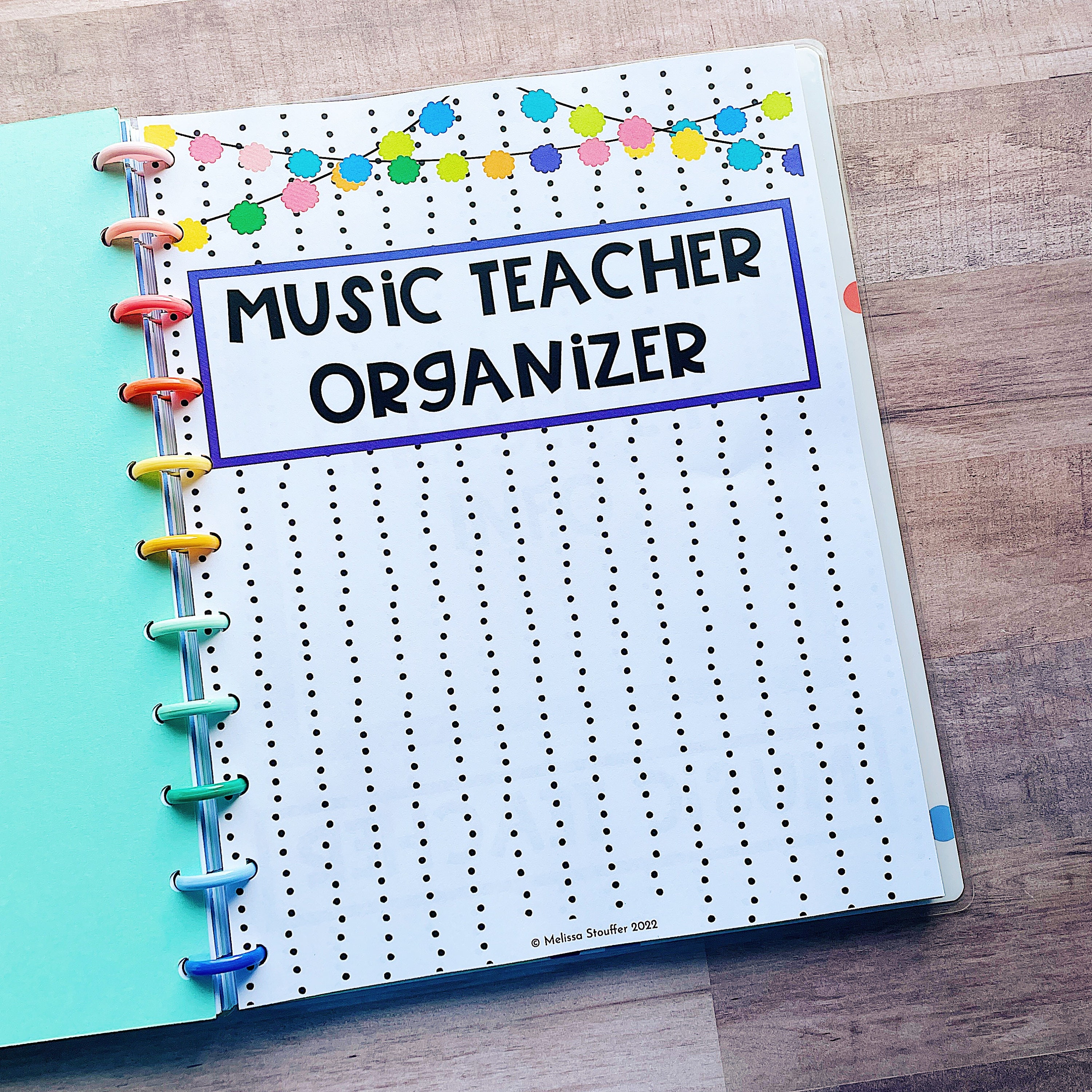 Festive Music Teacher Organizer and Planner - Etsy