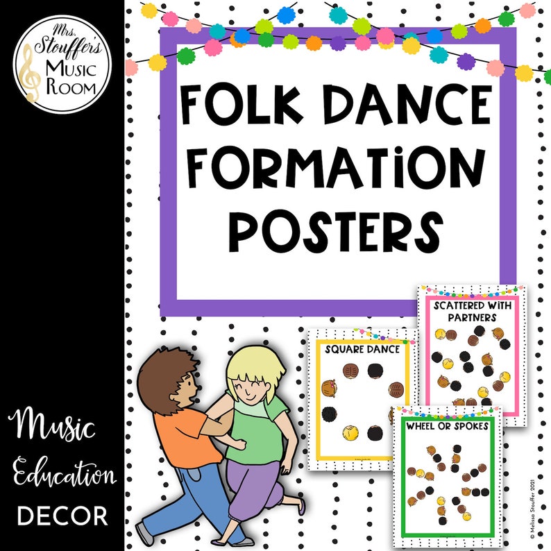 Festive Folk Dance Formation Posters Music Classroom Decor - Etsy