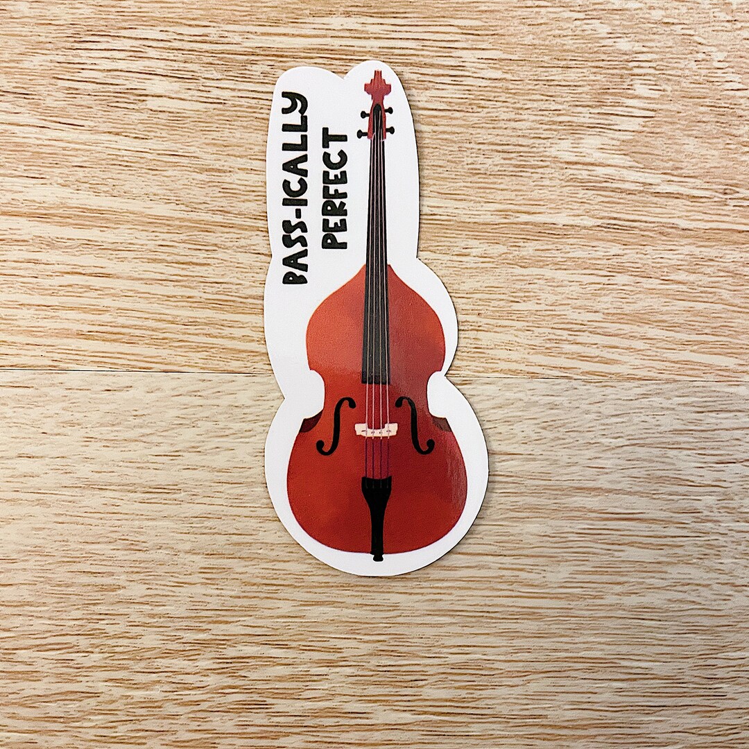 String Bass Sticker, Music Teacher Sticker, Music Joke, Orchestra, Band ...