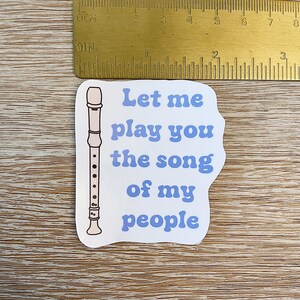 Recorder Sticker | Music Teacher Sticker, Music Sticker, Music - Etsy