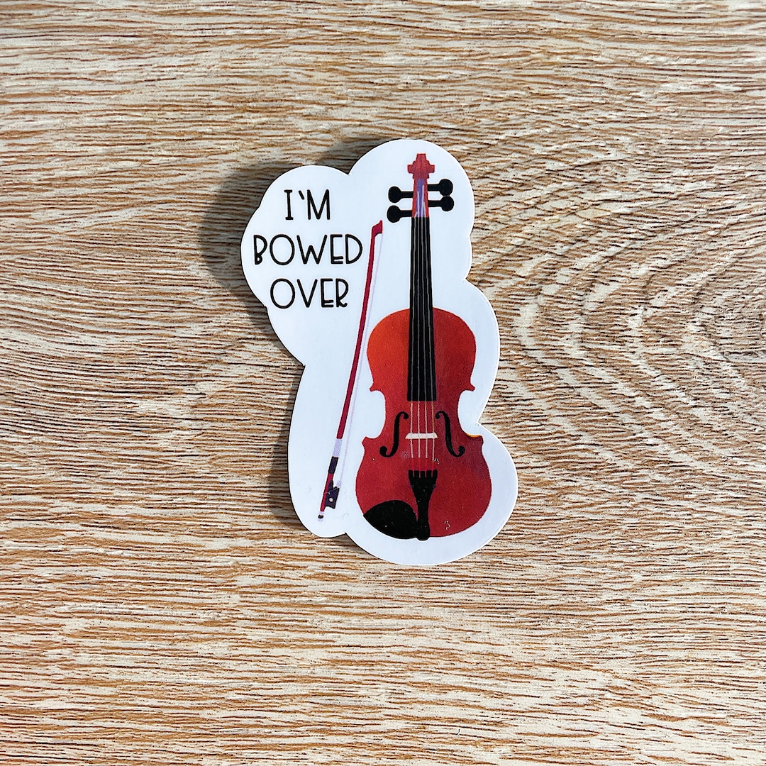 Violin Sticker, Music Teacher Sticker, Music Joke, Orchestra - Etsy