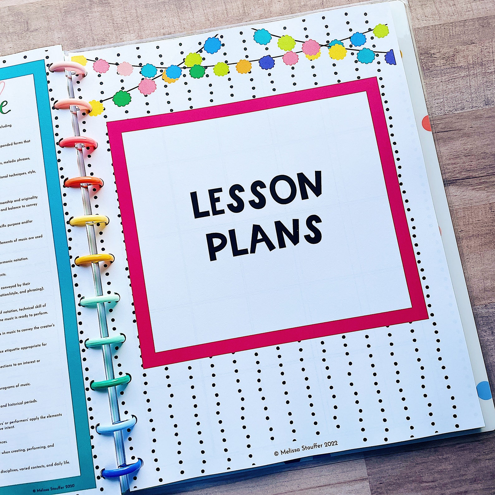 Festive Music Teacher Organizer and Planner - Etsy