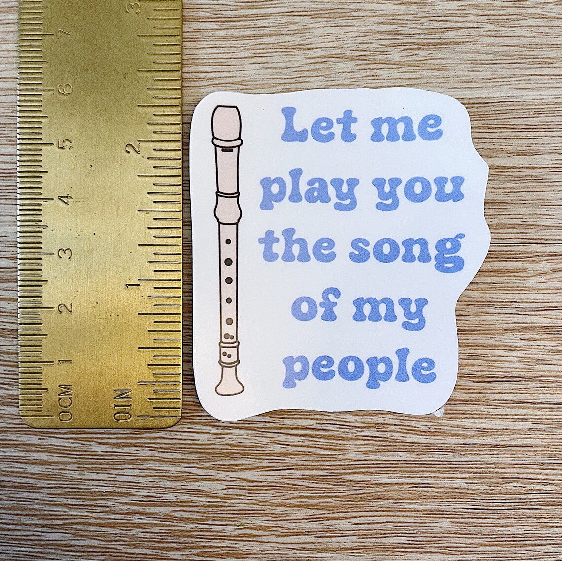 Recorder Sticker | Music Teacher Sticker, Music Sticker, Music - Etsy