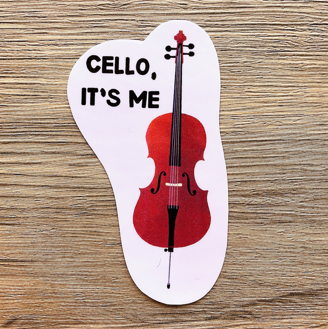 Cello Sticker, Music Teacher Sticker, Music Joke, Orchestra - Etsy