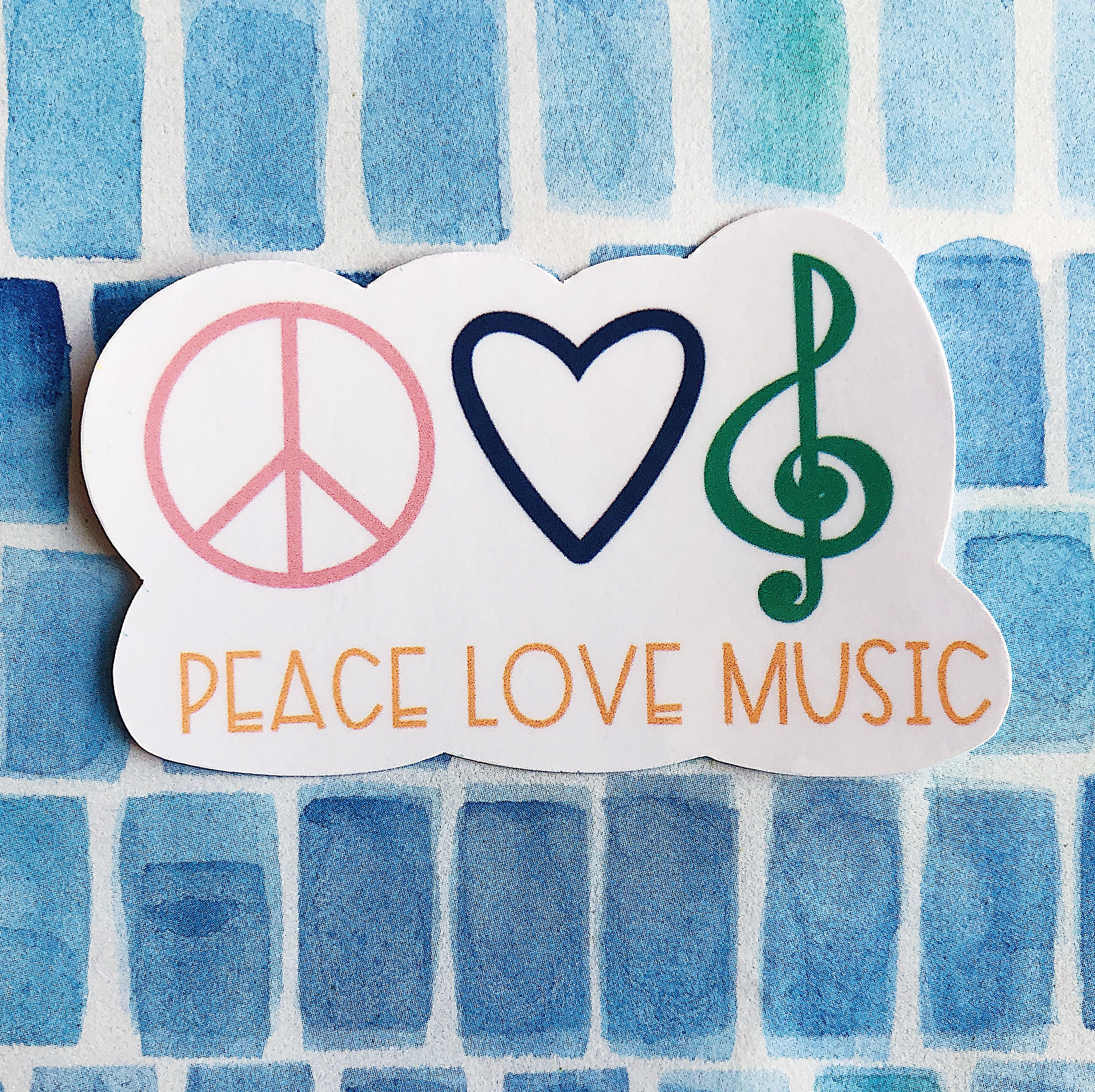 Peace Love Music Symbols