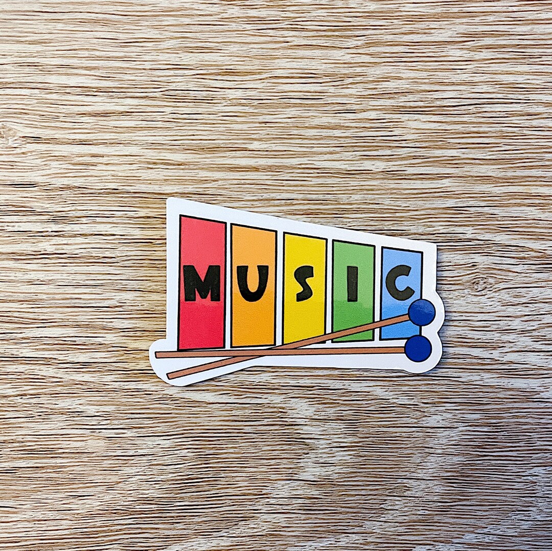 Music Xylophone Sticker | Elementary Music Sticker | Music Teacher ...