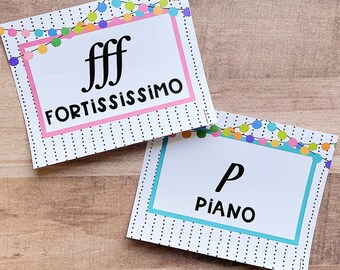 Music Room Dynamics Posters, Printable Elementary Music Room Decor ...