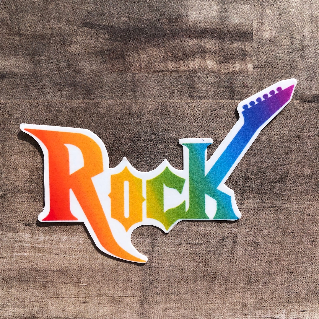 Rock Sticker, Sticker for Music Teacher, Music Teacher Sticker, Music ...