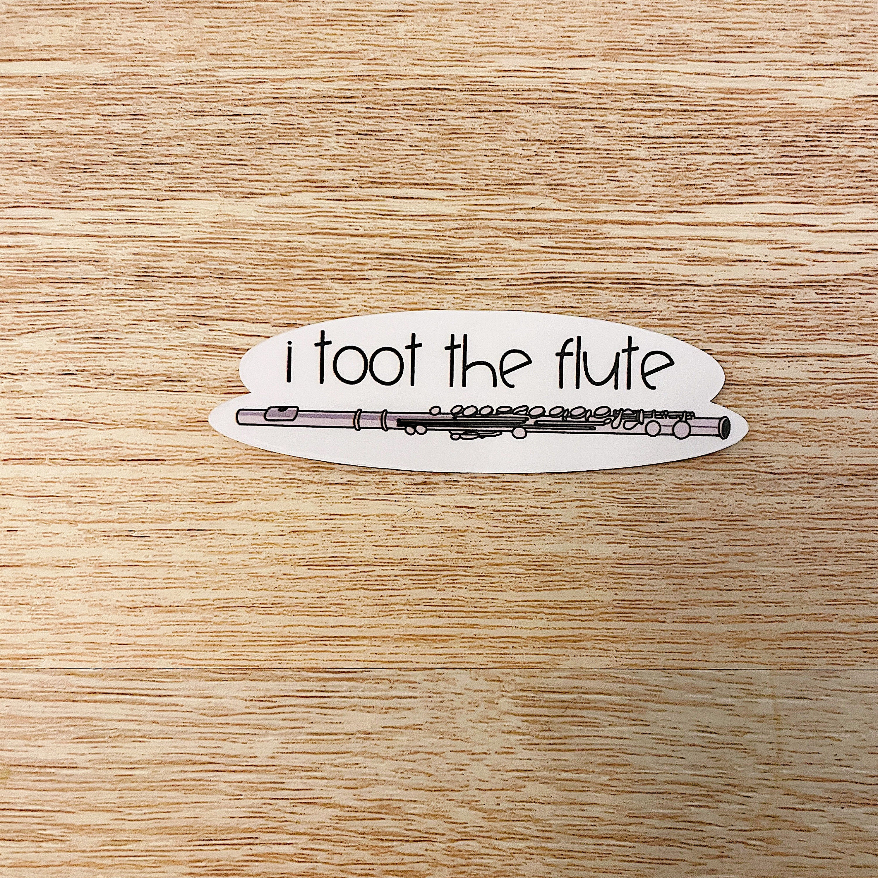 Flute Sticker, Music Teacher Sticker, Music Joke, Orchestra, Band - Etsy