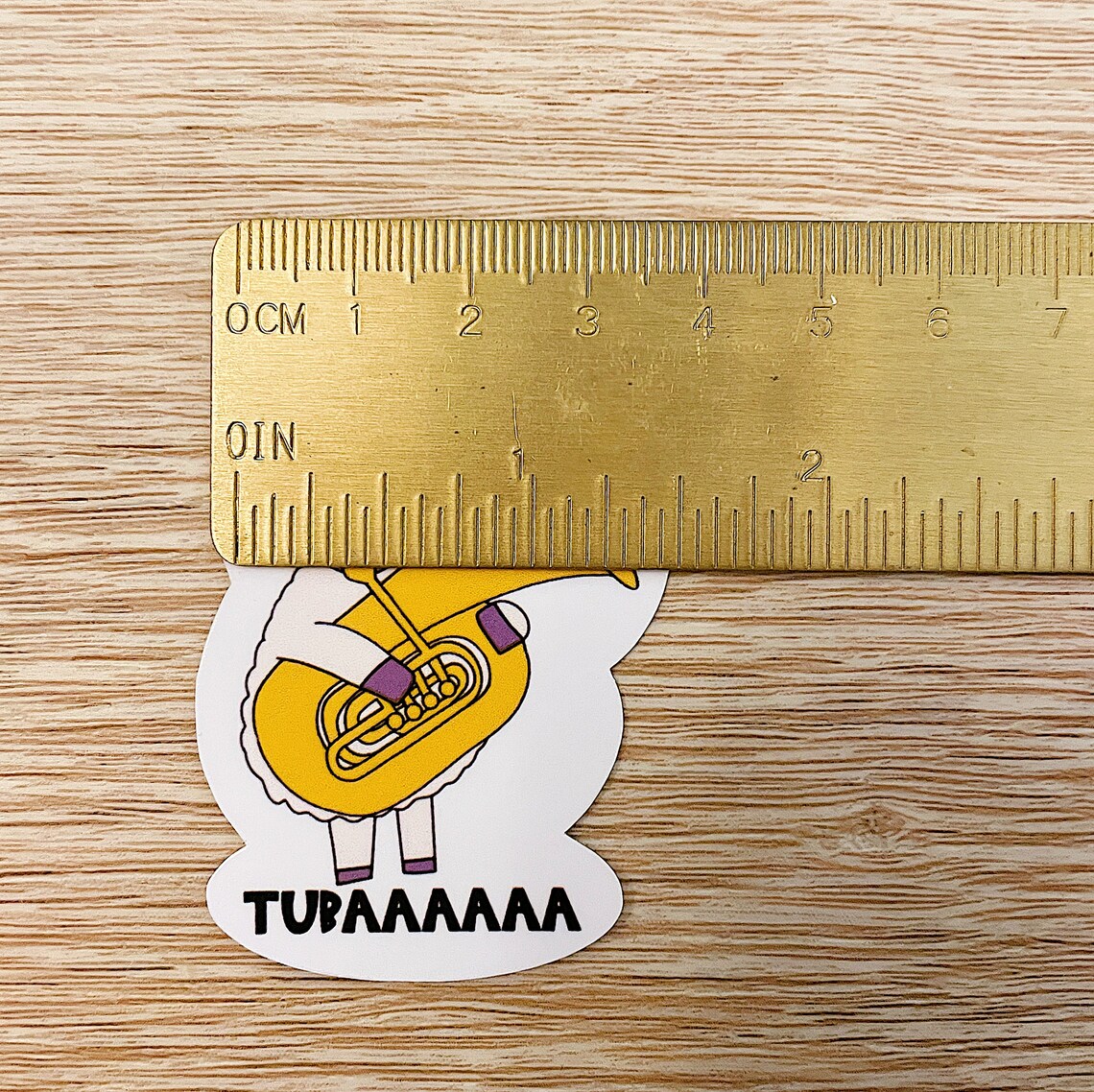Tuba Sticker, Sheep Sticker, Music Pun, Music Teacher Sticker, - Etsy