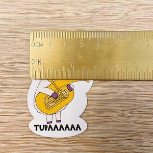 Tuba Sticker, Sheep Sticker, Music Pun, Music Teacher Sticker, - Etsy