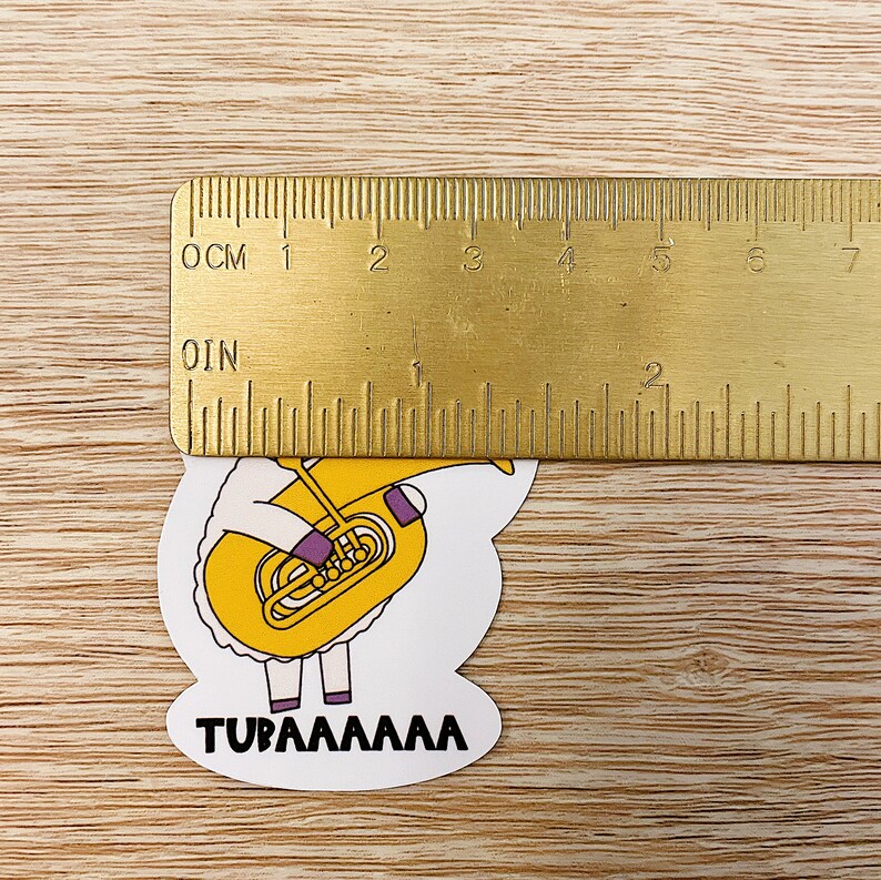 Tuba Sticker, Sheep Sticker, Music Pun, Music Teacher Sticker, - Etsy