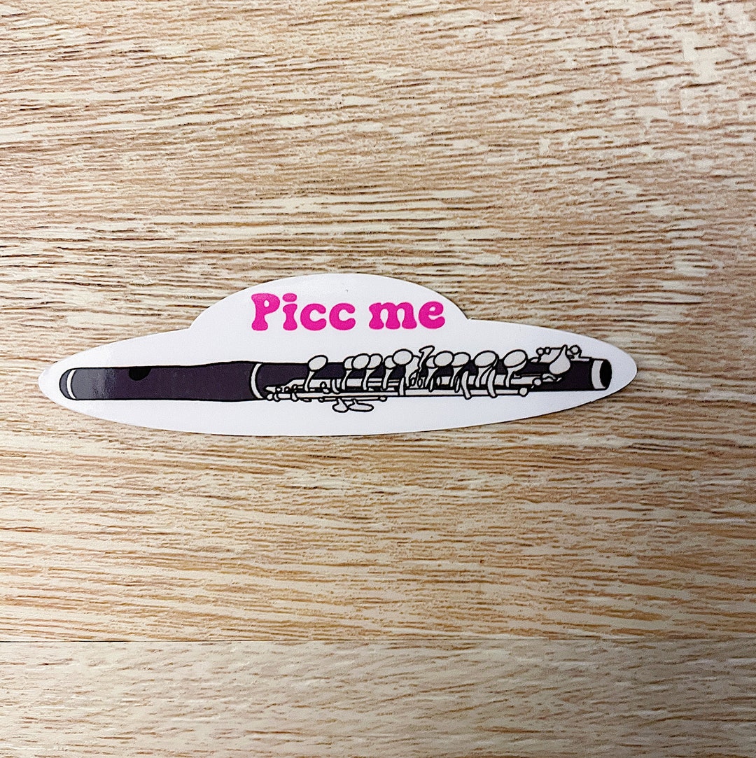 Piccolo Sticker, Music Teacher Sticker, Music Joke, Orchestra, Band ...