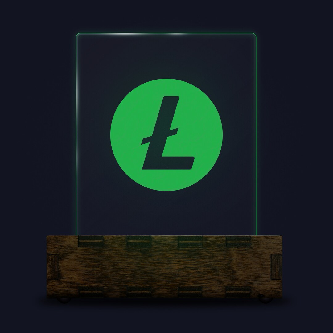 Litecoin Sign. Smart Light Stock Ticker Acrylic Desk Light. - Etsy
