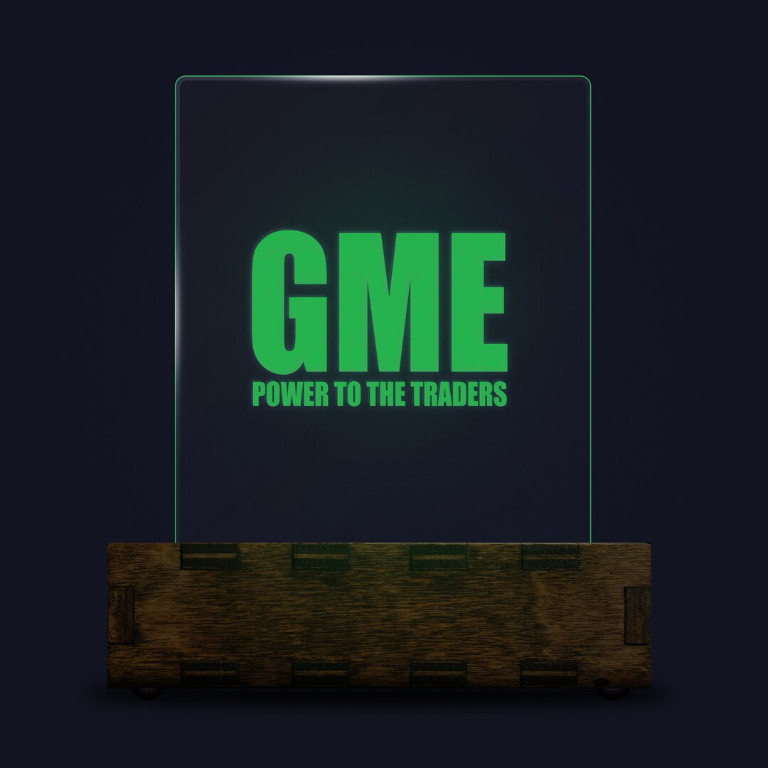 Game Stop Sign. GME Smart Light Stock Ticker Acrylic Desk Light. - Etsy
