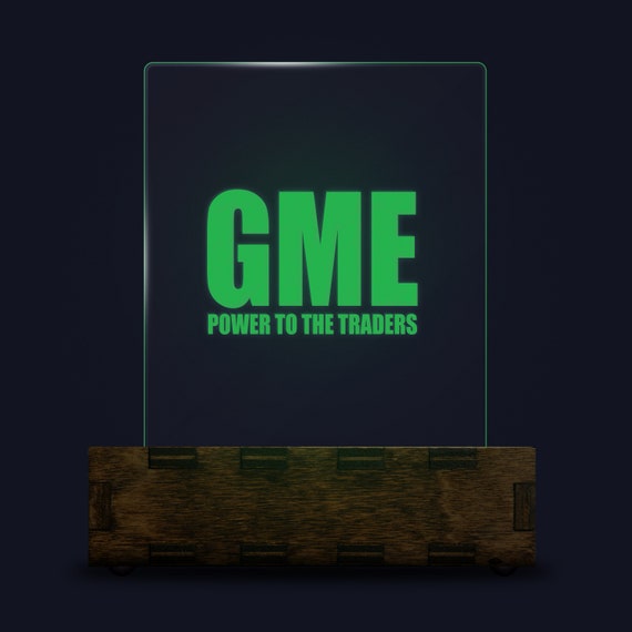 Game Stop Sign. GME Smart Light Stock Ticker Acrylic Desk - Etsy