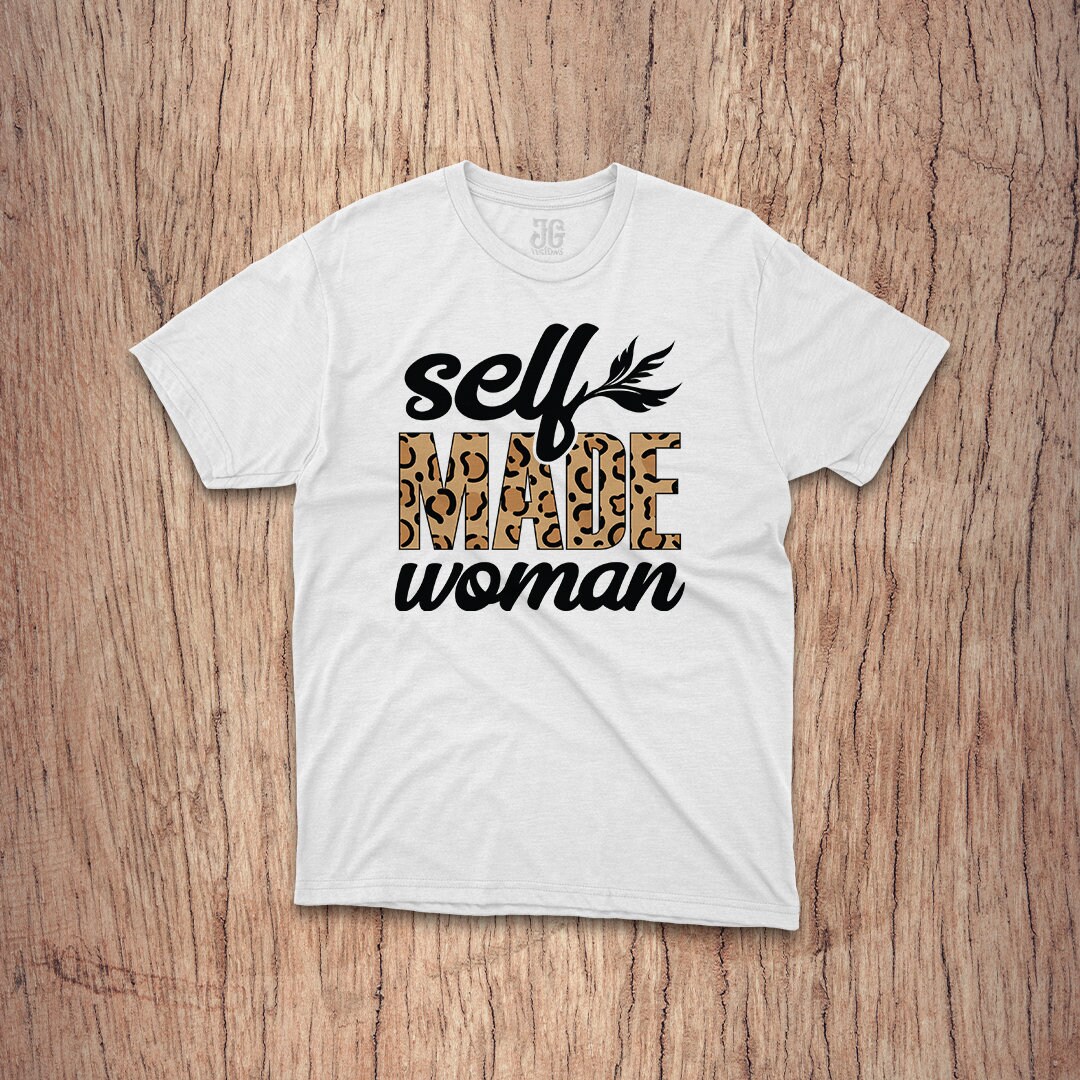 Self Made Svg, Woman Svg, Self Made Woman Svg, Animal Print Svg ...