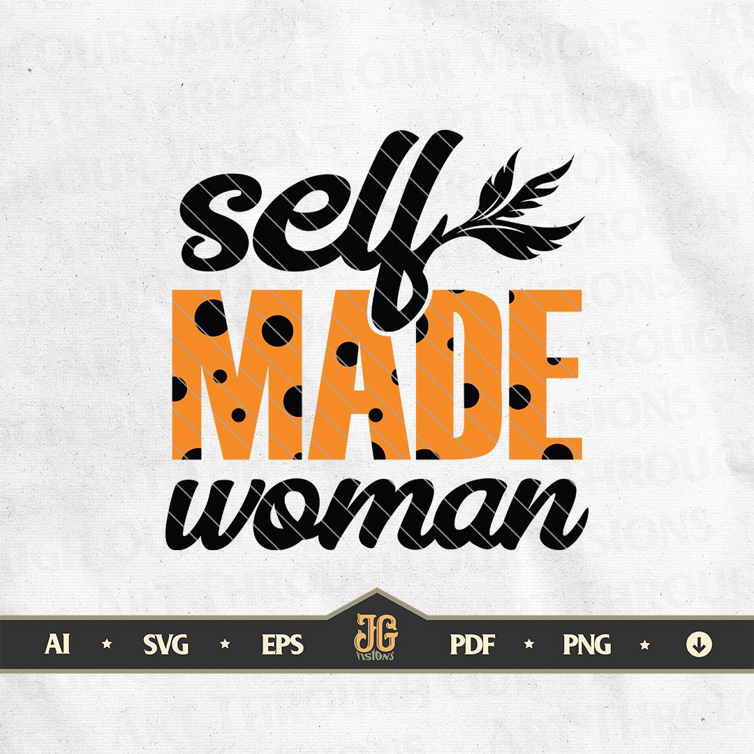 Self Made Svg Woman Svg Self Made Woman Svg Animal Print - Etsy