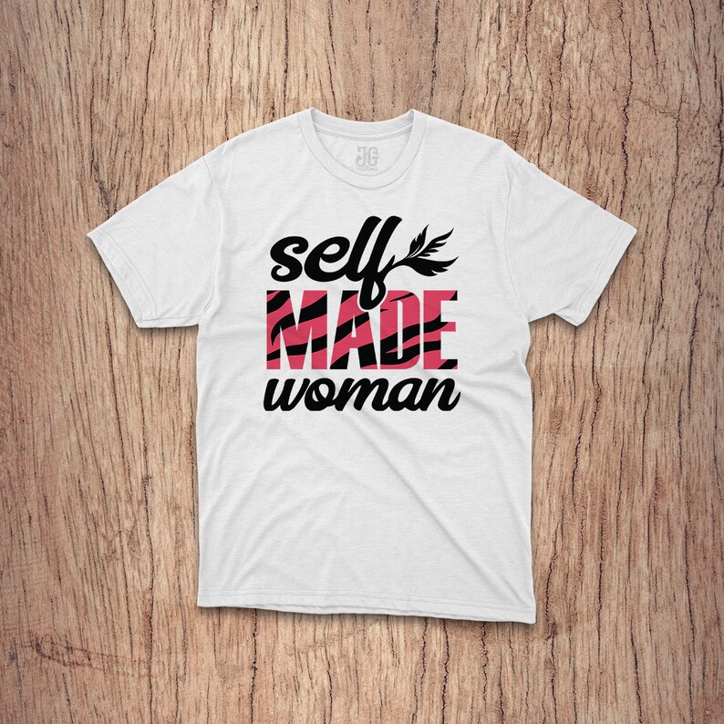 Self Made Svg Woman Svg Self Made Woman Svg Animal Print - Etsy