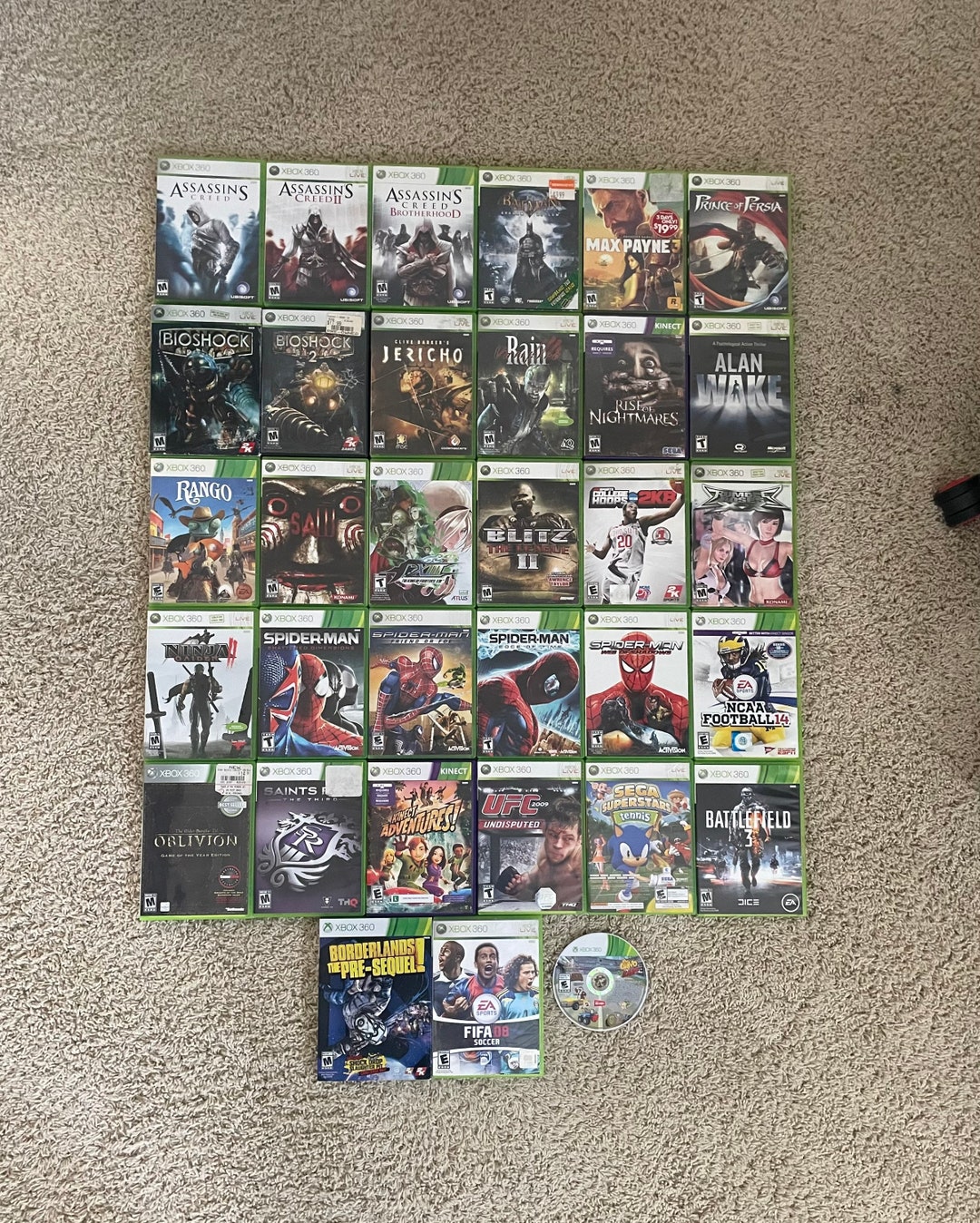 Authentic Xbox 360 Video Games Collection - Etsy