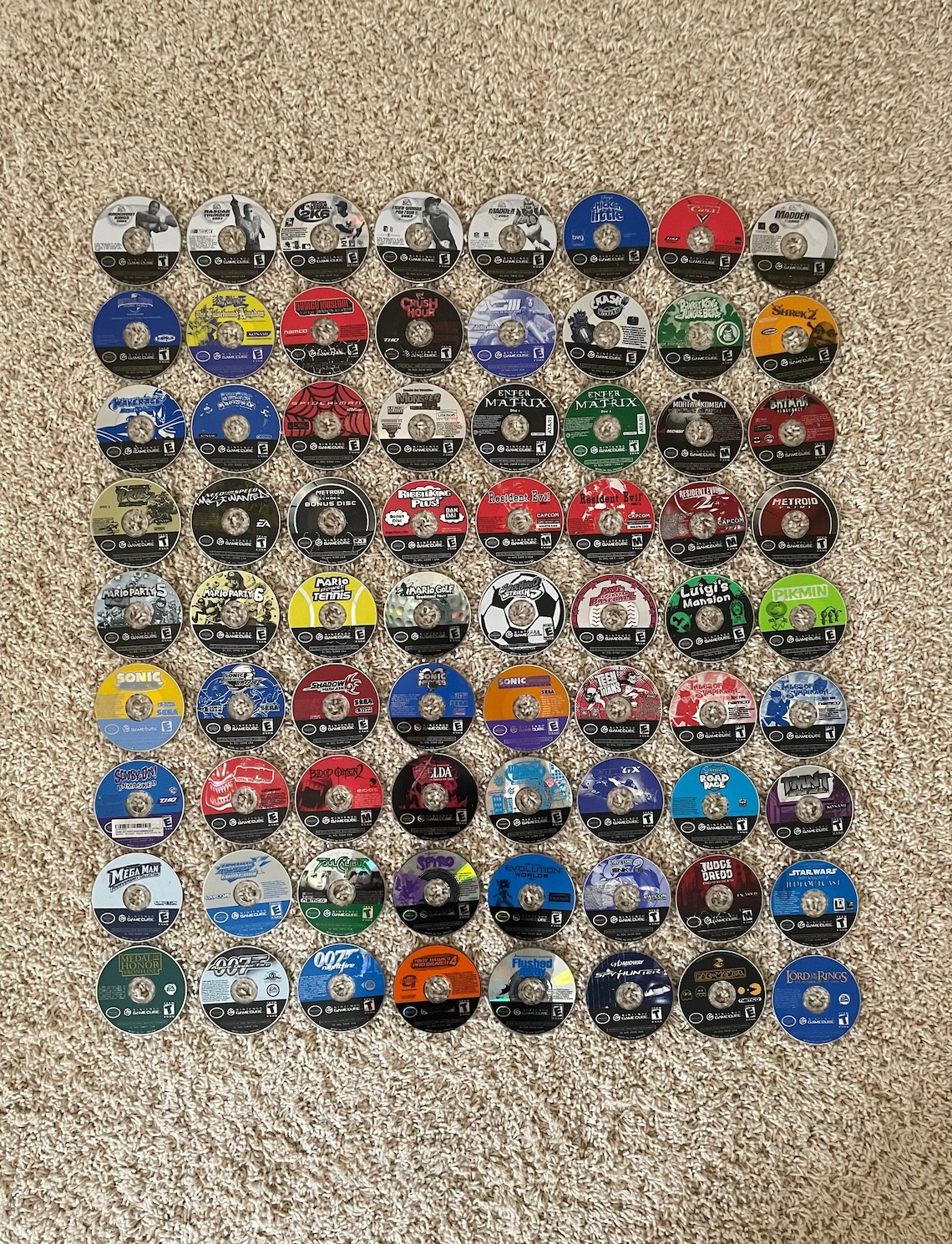 Authentic Nintendo Gamecube Discs Collection - Etsy