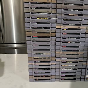 Super Nintendo SNES Authentic Games Collection (A-K) - Etsy