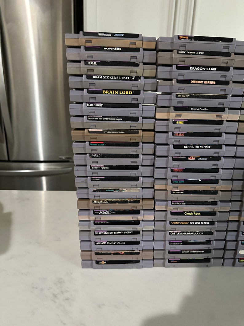 Super Nintendo SNES Authentic Games Collection (A-K) - Etsy