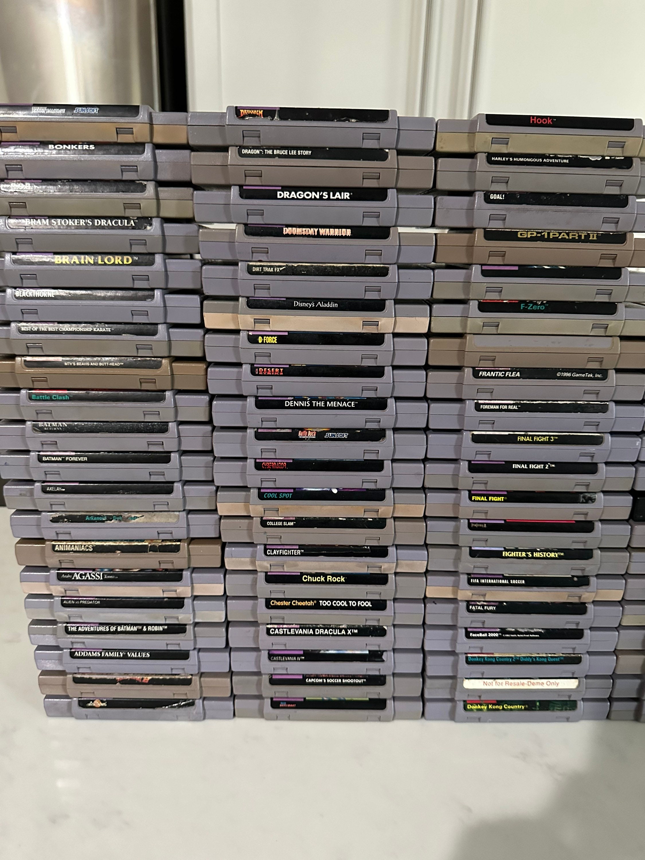 Super Nintendo SNES Authentic Games Collection (A-K) - Etsy