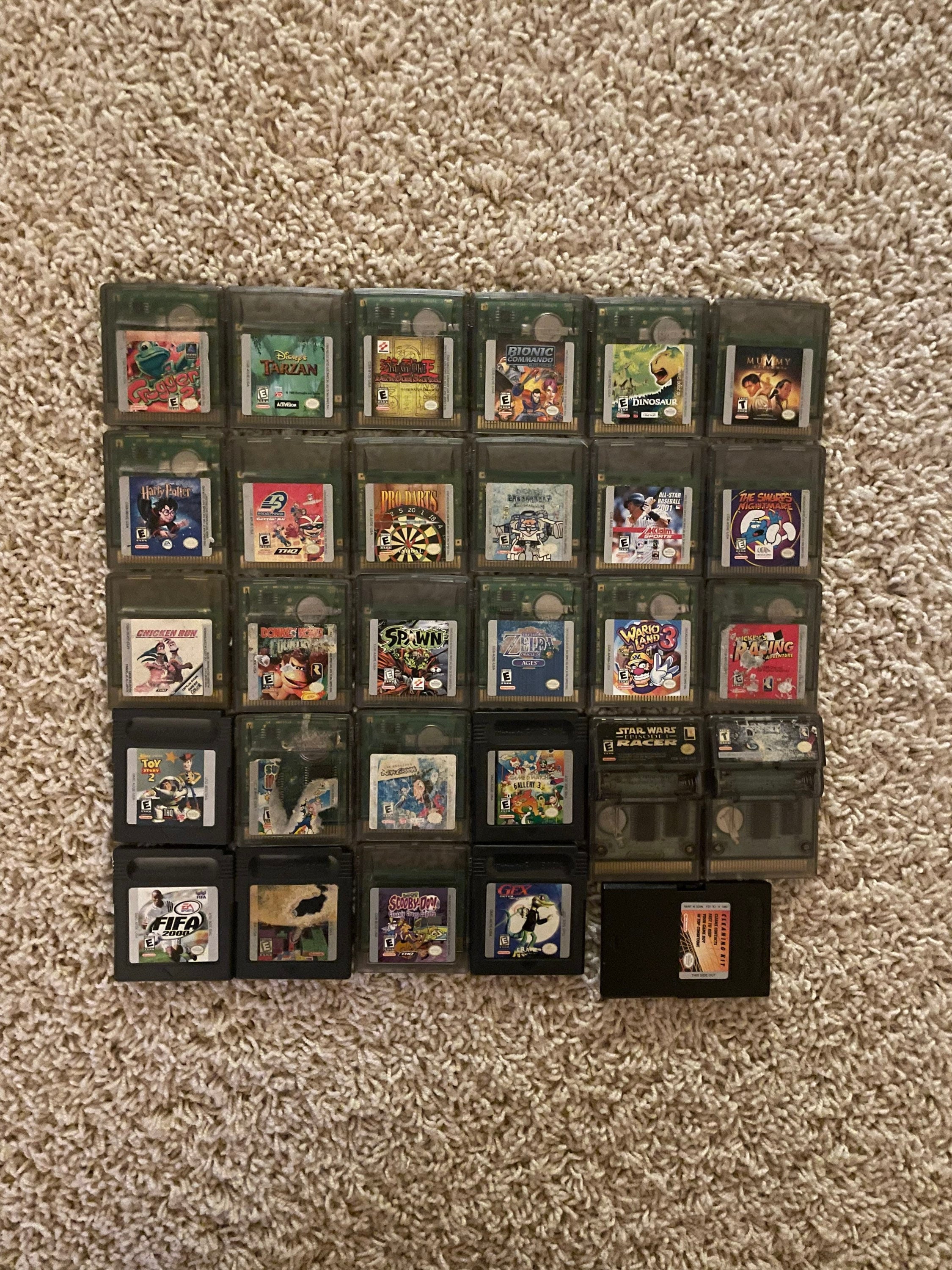 Nintendo Gameboy Color Games Collection - Etsy