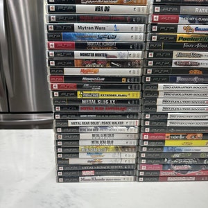 SONY Playstation PSP Authentic Video Games Collection (M-T) - Etsy