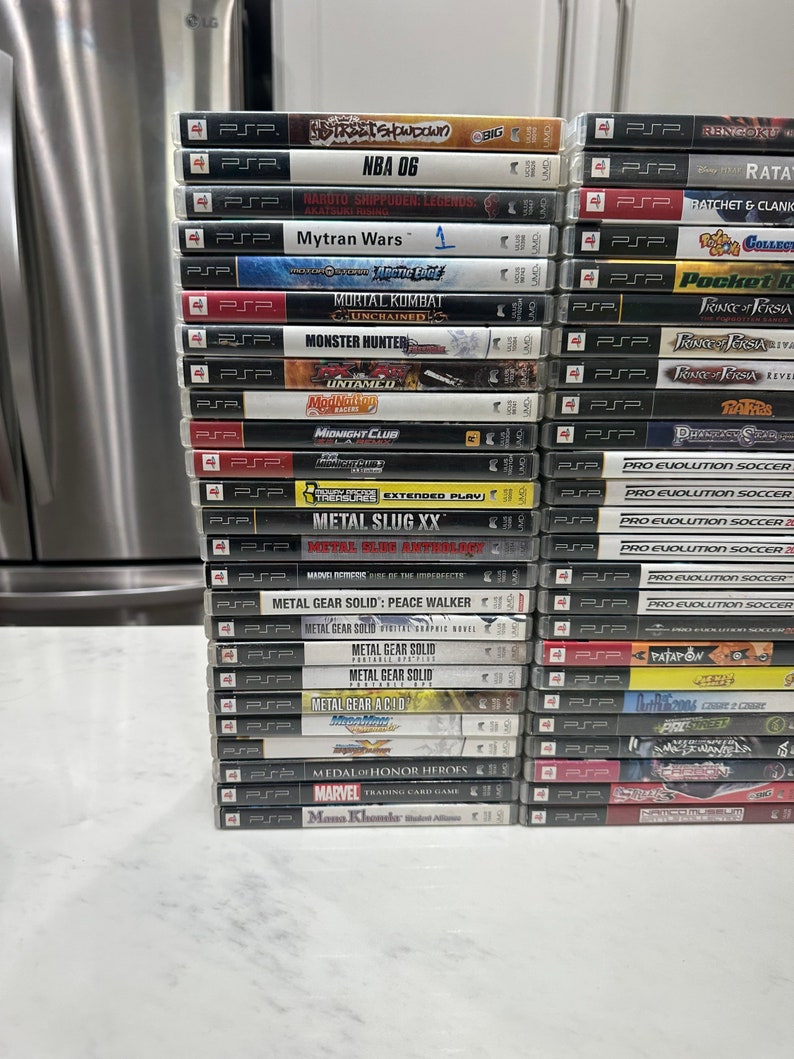 SONY Playstation PSP Authentic Video Games Collection (M-T) - Etsy