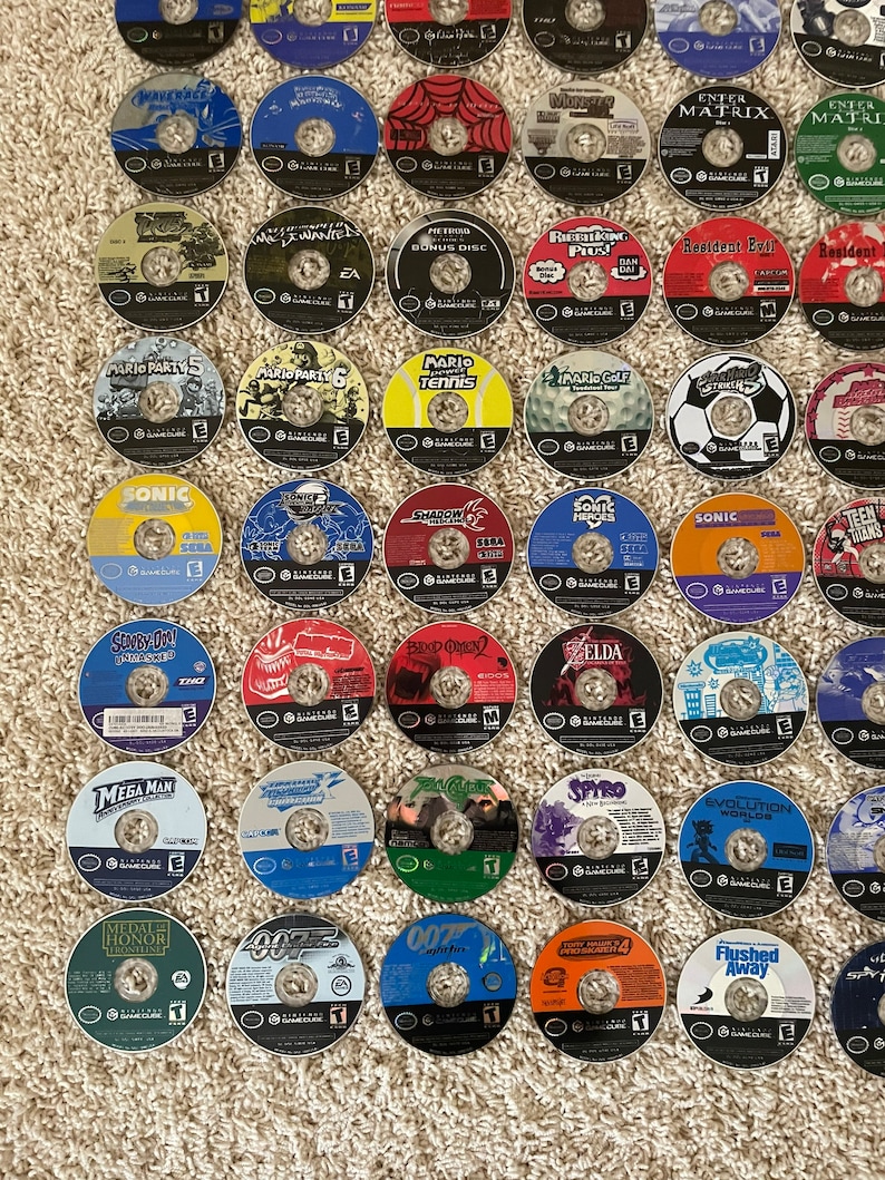 Authentic Nintendo Gamecube Discs Collection - Etsy